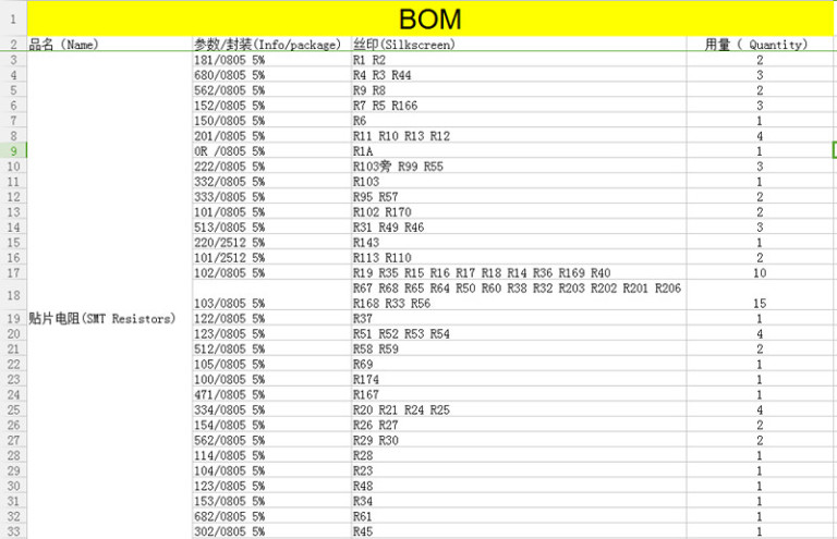 BOM List from Duke Co.,Ltd - PCB Manufacturer and PCB Assembly Factory ... BOM List from Duke Co.,Ltd - PCB Manufacturer and PCB Assembly Factory ...